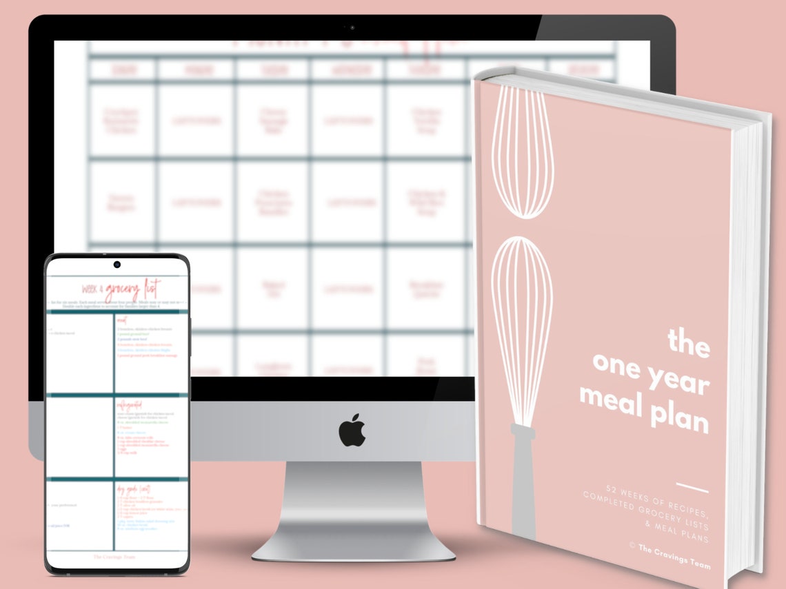 Printable Meal Planner Recipe Book, Recipe Cards, Weekly Meal Planner ...