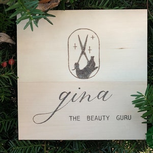 Custom Wood Canvas Wood Burn Sign. Personalized Wood Burned Sign ...