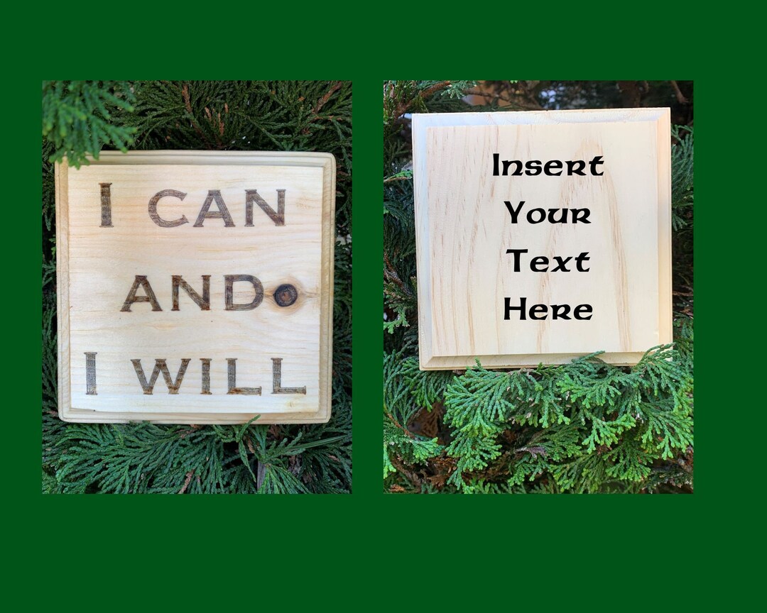 Custom Small Wood Burn Sign. Small Wood Sign. Square Wood Sign ...