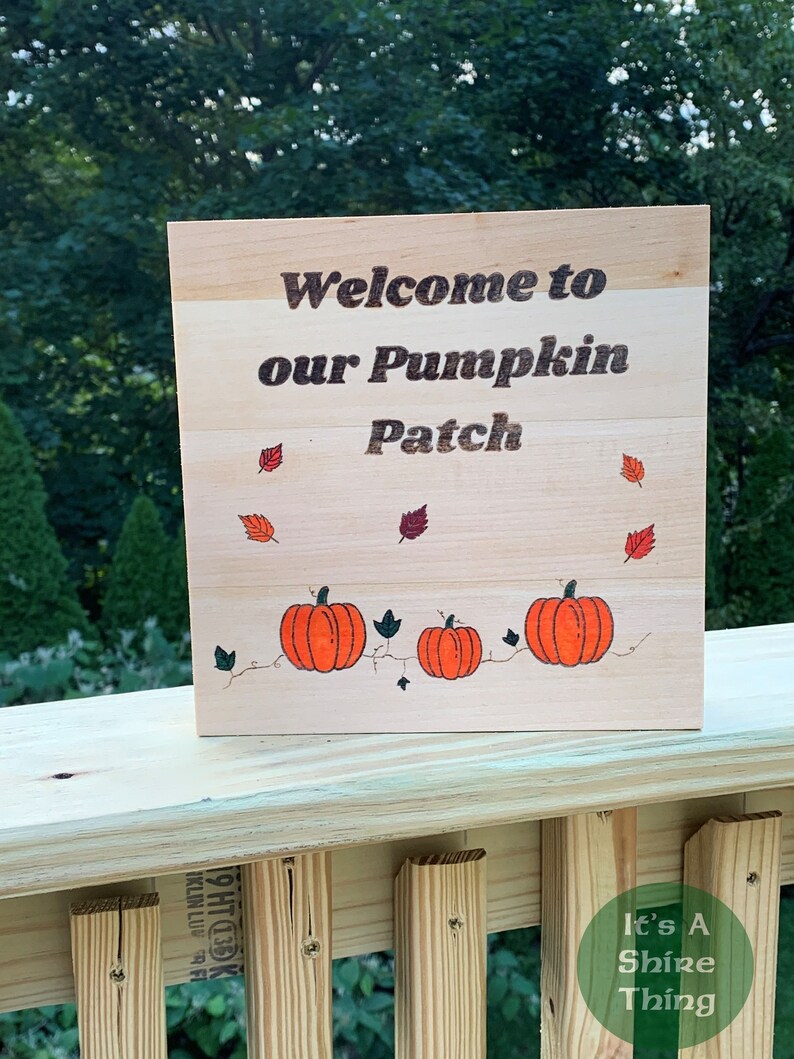 Welcome to Our Pumpkin Patch Fall Decor Wood Burn Sign. - Etsy