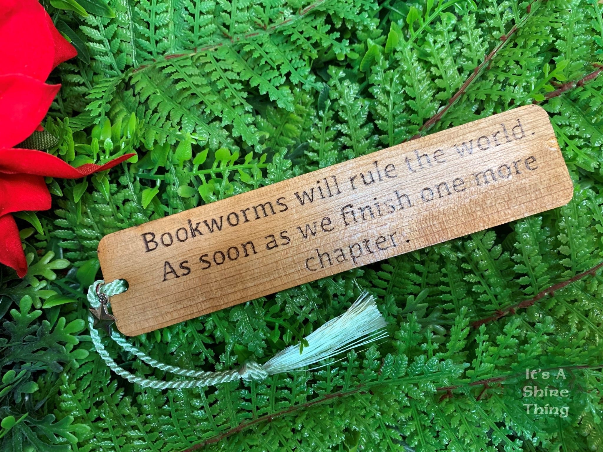 Custom Wood Burn Bookmarks With Charm and Tassel. Personalized Wood ...