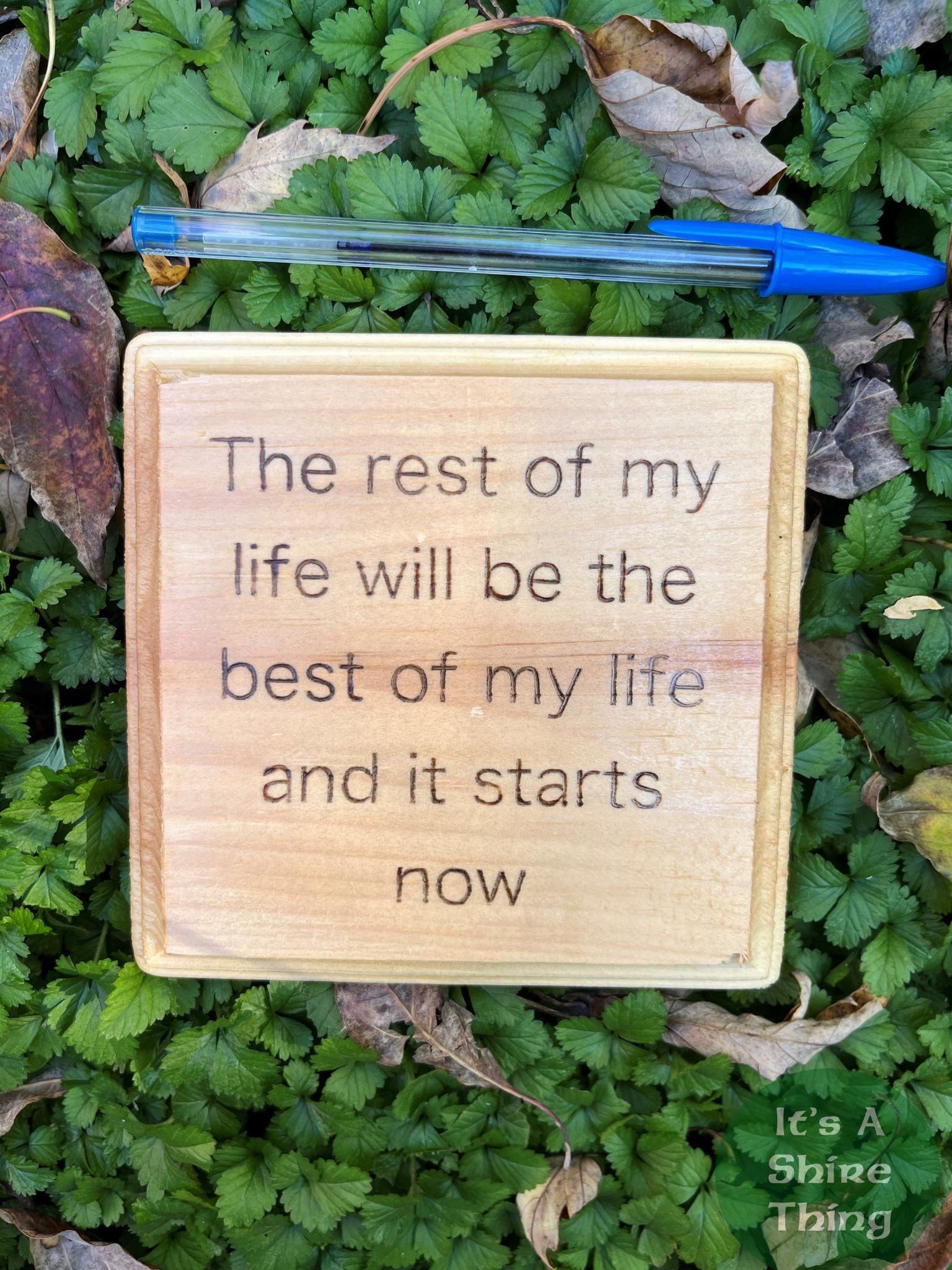 Positive Affirmation. Wood Burned Sign. Small Wood Sign. Square Wood ...
