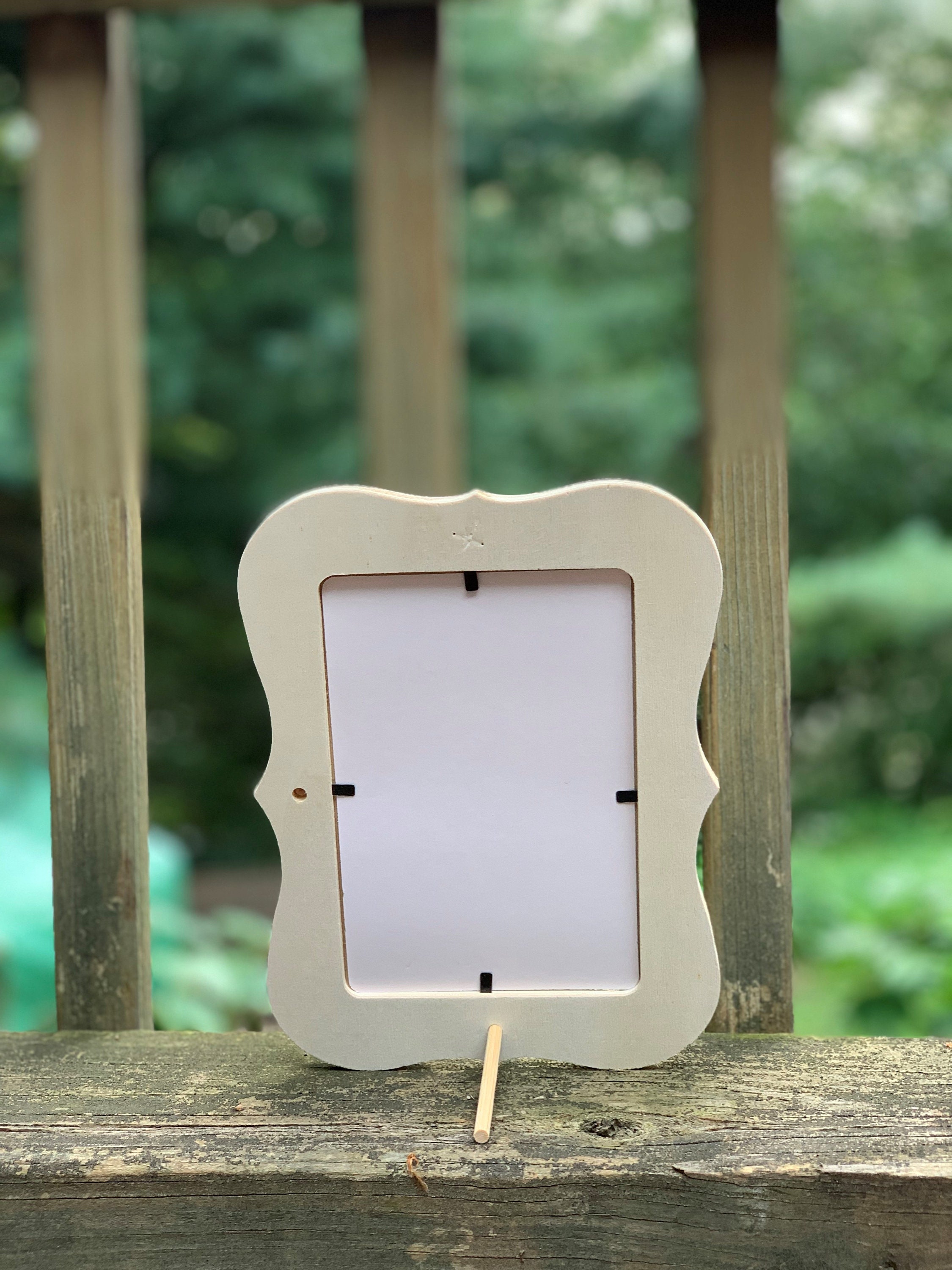 Custom Wood Burn 4 X 6 Scallop Frame. Custom Wood Scallop Picture Frame ...
