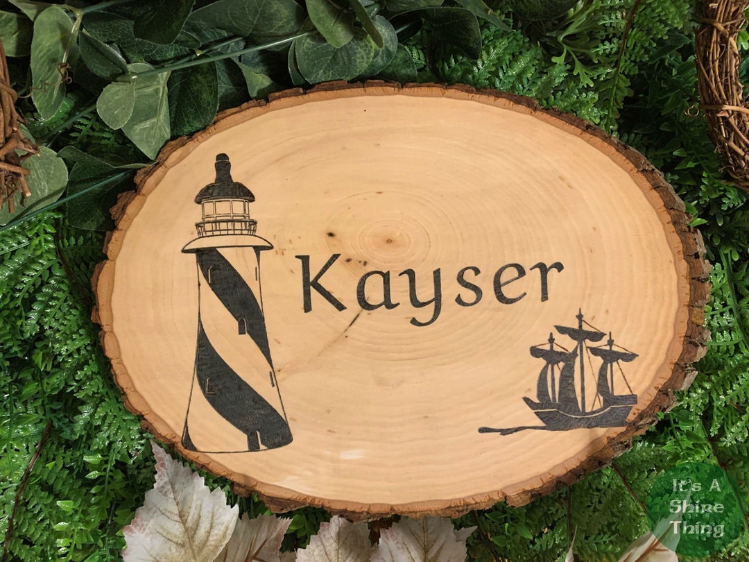 Woodburned Sign. Round Wood Sign. Custom Sign. Wooden Name Sign. Rustic ...
