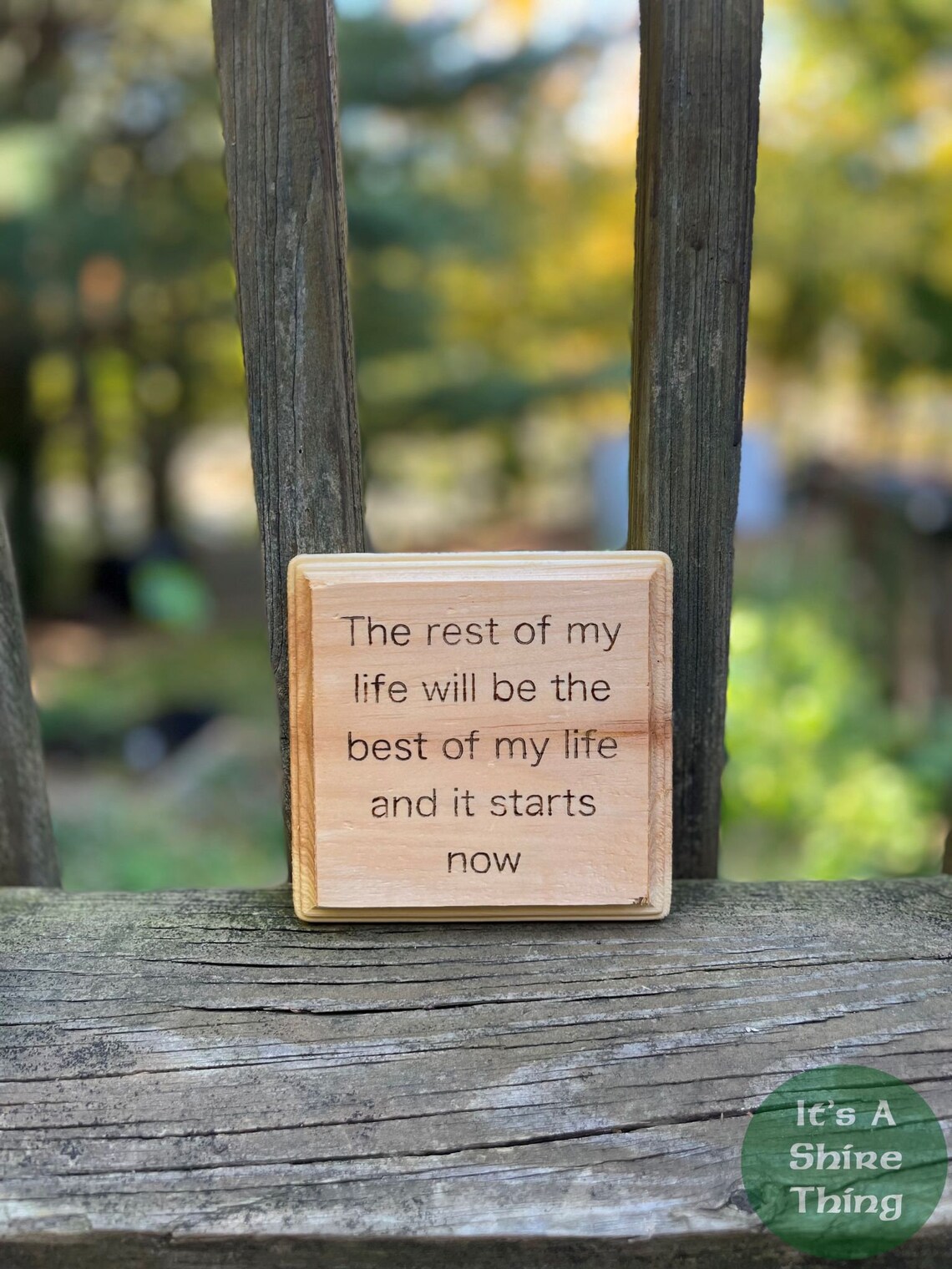 Positive Affirmation. Wood Burned Sign. Small Wood Sign. Square Wood ...