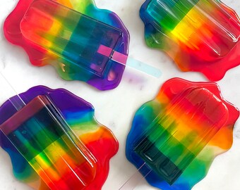 Rainbow Popsicle | Etsy