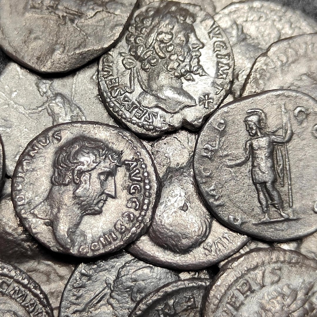Authentic Roman Silver Denarii Featuring Emperor of Rome, 1800 Years ...