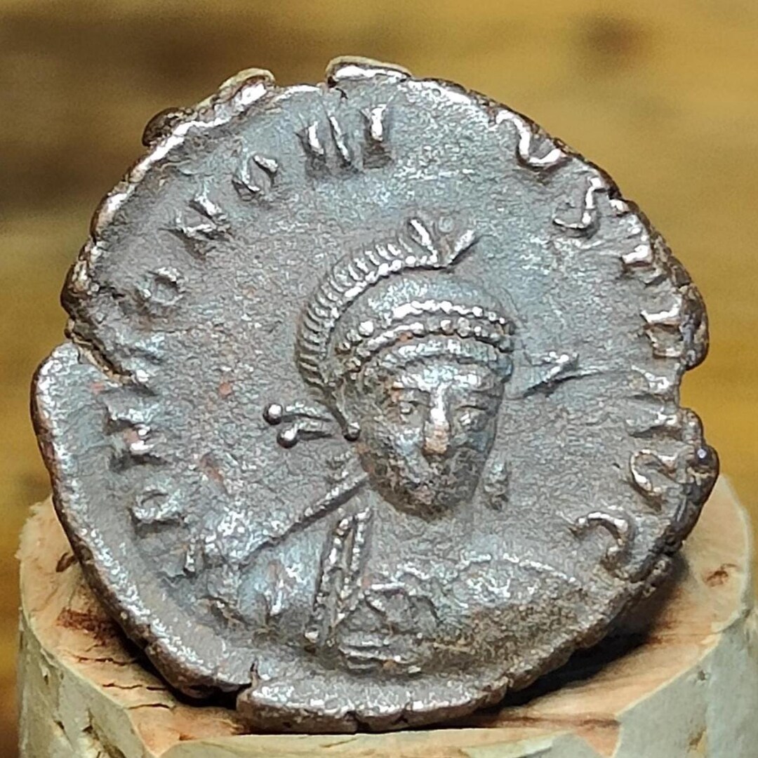Honorius Roman Coin With Constantinopolis Reverse, High Grade Ancient ...