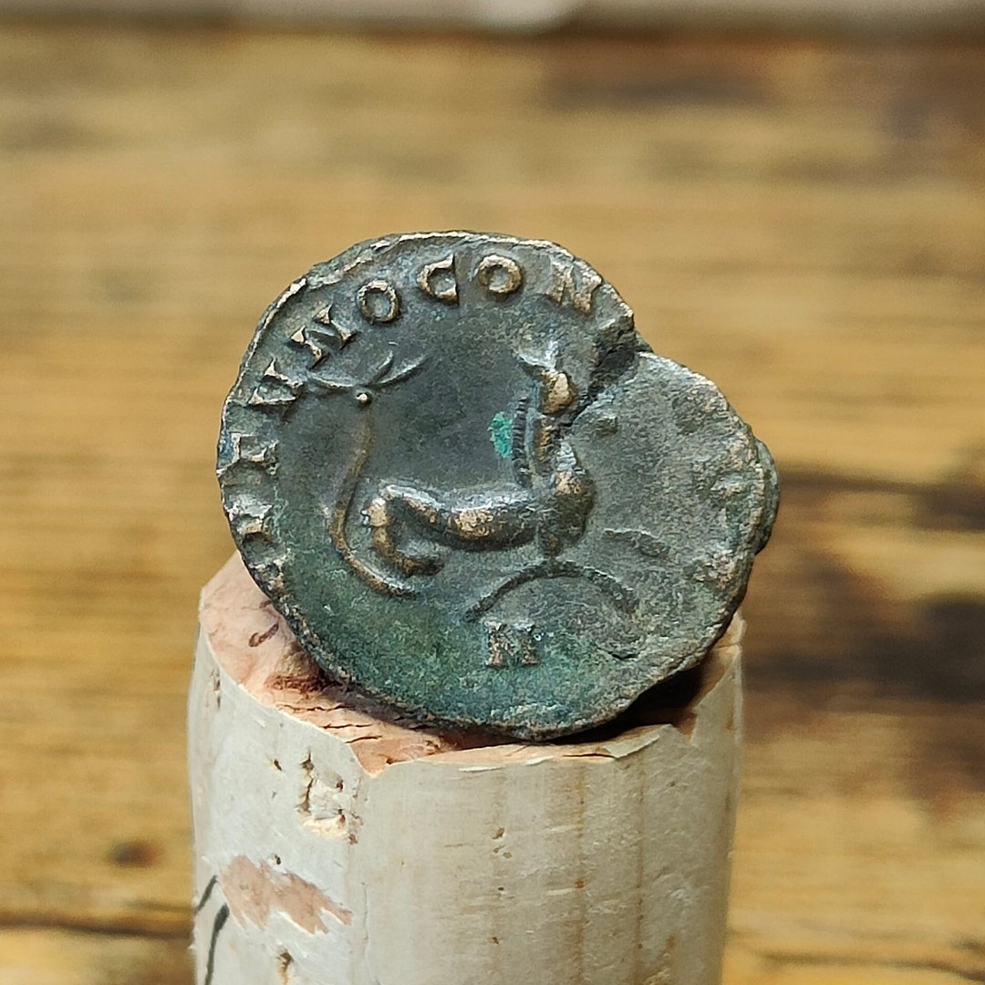 Gallienus Zoo Series Roman Coin AE3, 3rd Century Ancient Antoninianus ...