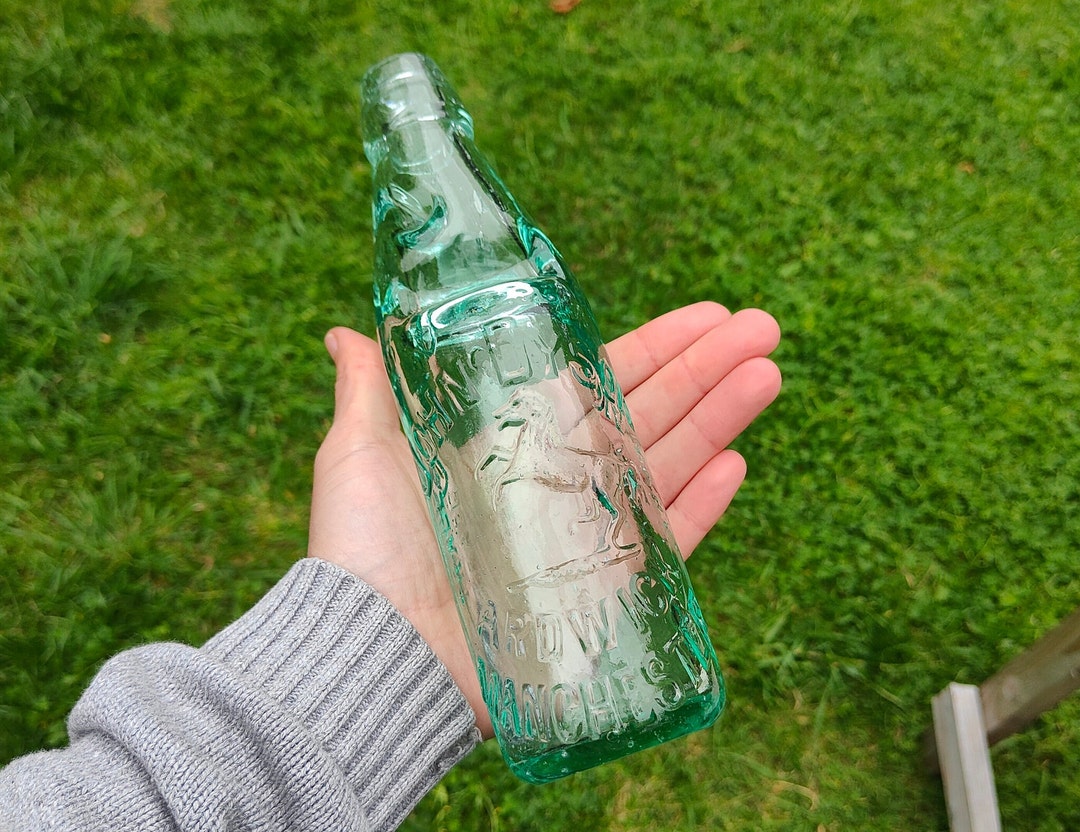 Vintage Horse Pictorial Codd Bottle Antique Bottle With Glass Marble ...