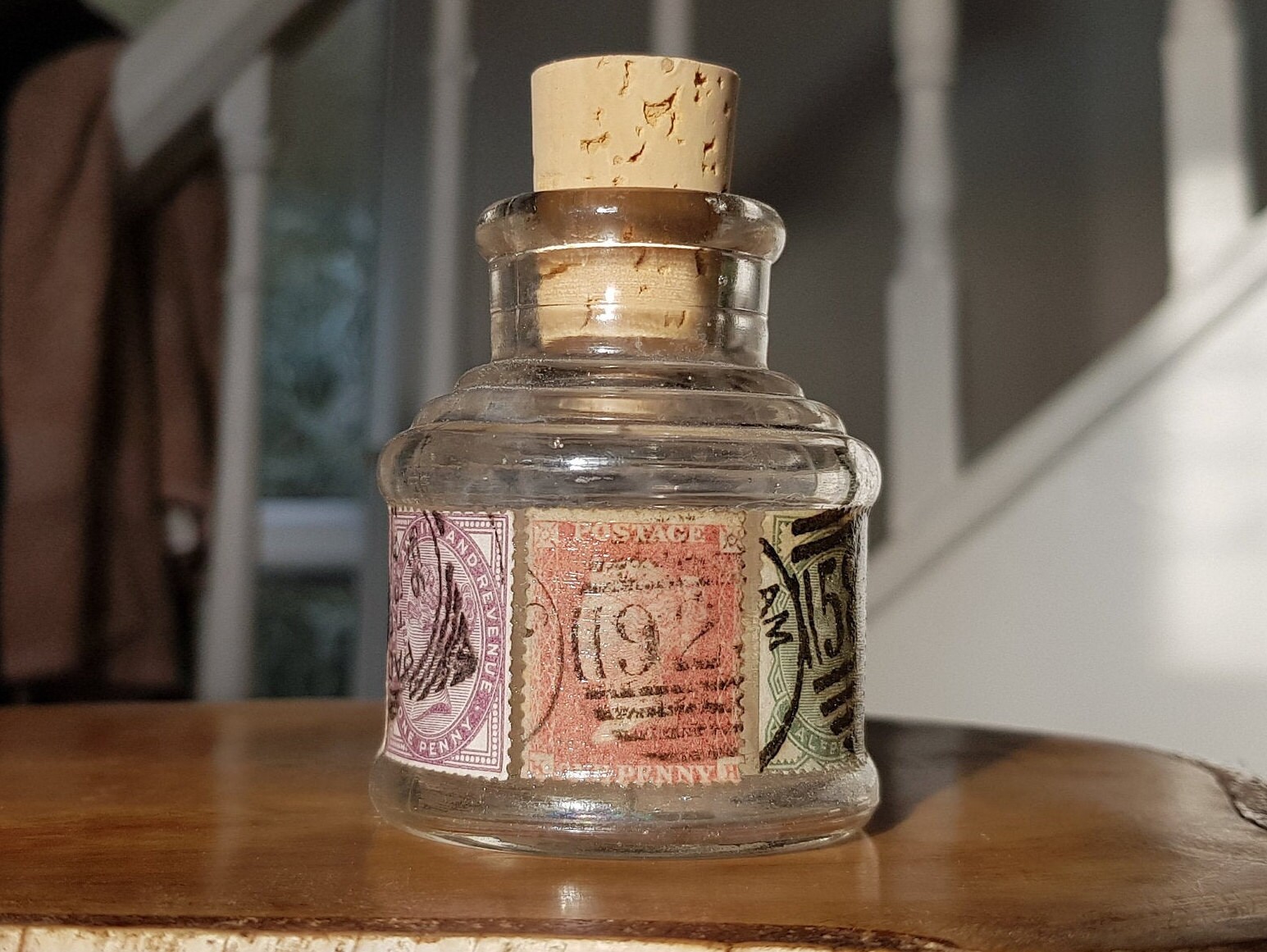 Vintage Ink Bottle With Victorian Stamps Old Inkwells - Etsy
