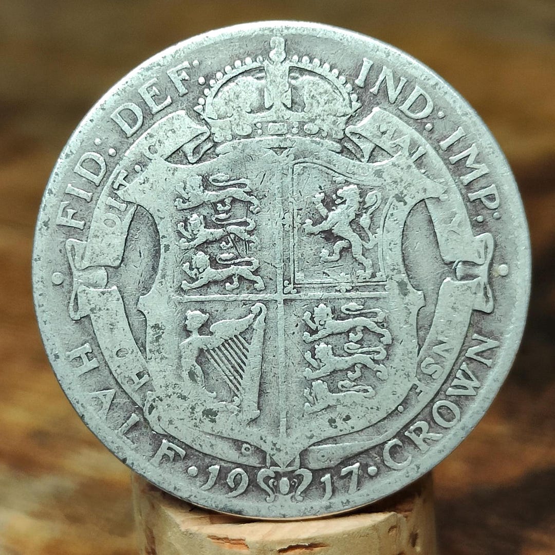 1917 King George V Silver Halfcrown Coin - Etsy