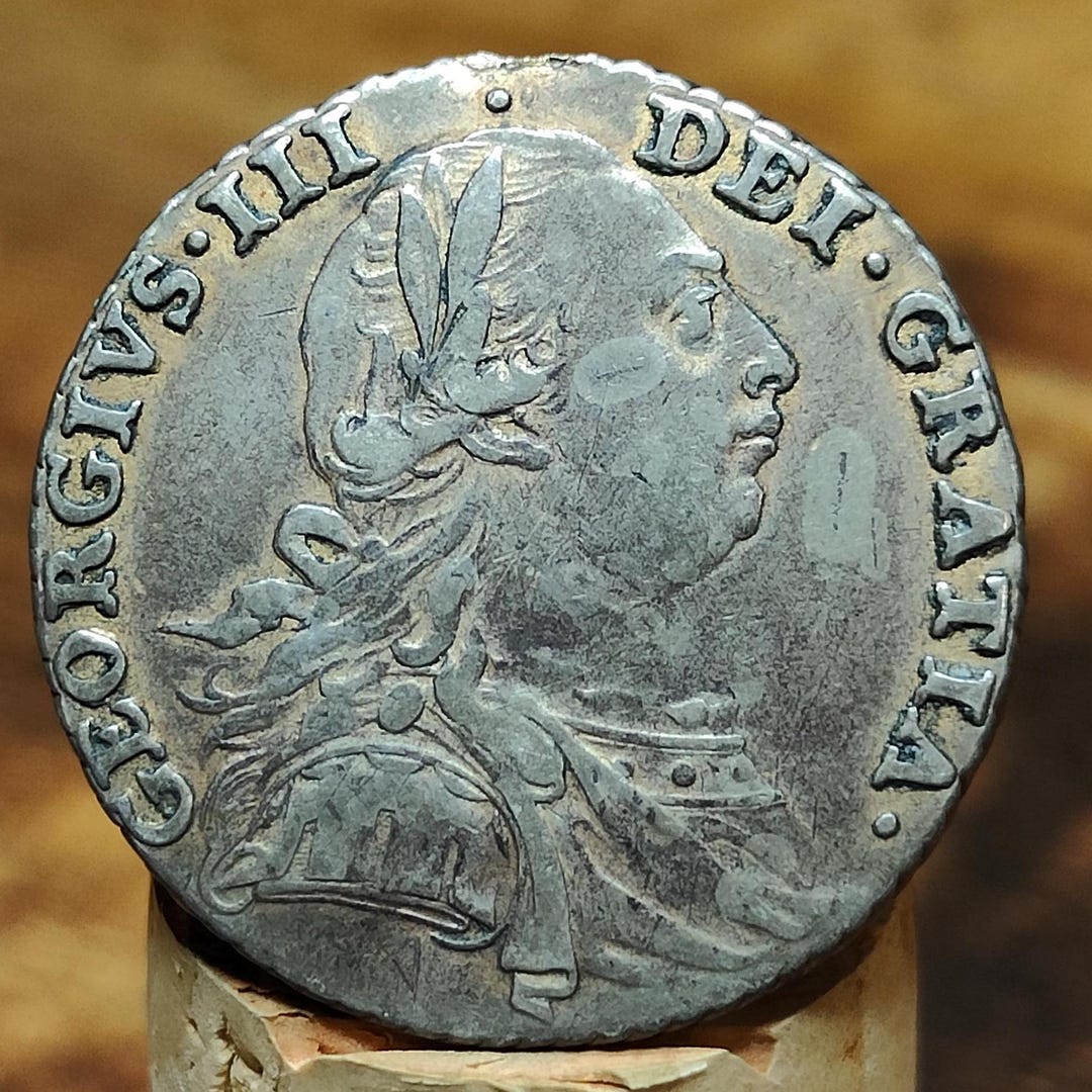 1787 King George III Silver Shilling Coin Older Bust - Etsy