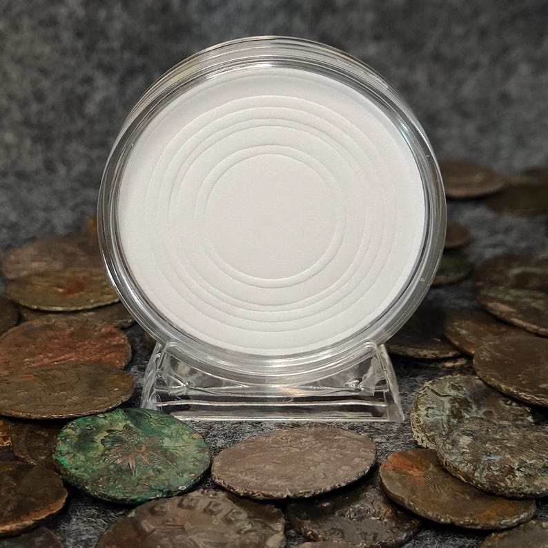 Coin Capsule Display Case With Stand and Foam Gasket - Etsy