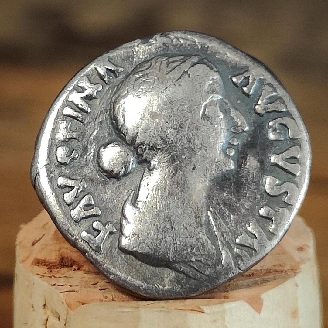 Genuine Faustina II Silver Denarius, Ancient Roman Coin With Fecunditas ...