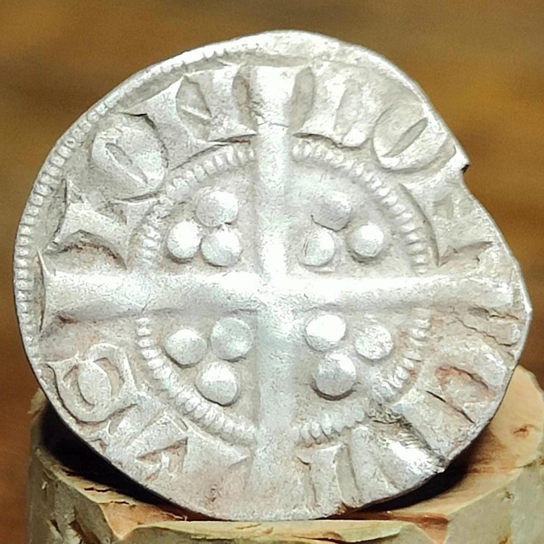 King Edward I Medieval Hammered Silver Penny Coin, London Mint, 700 ...