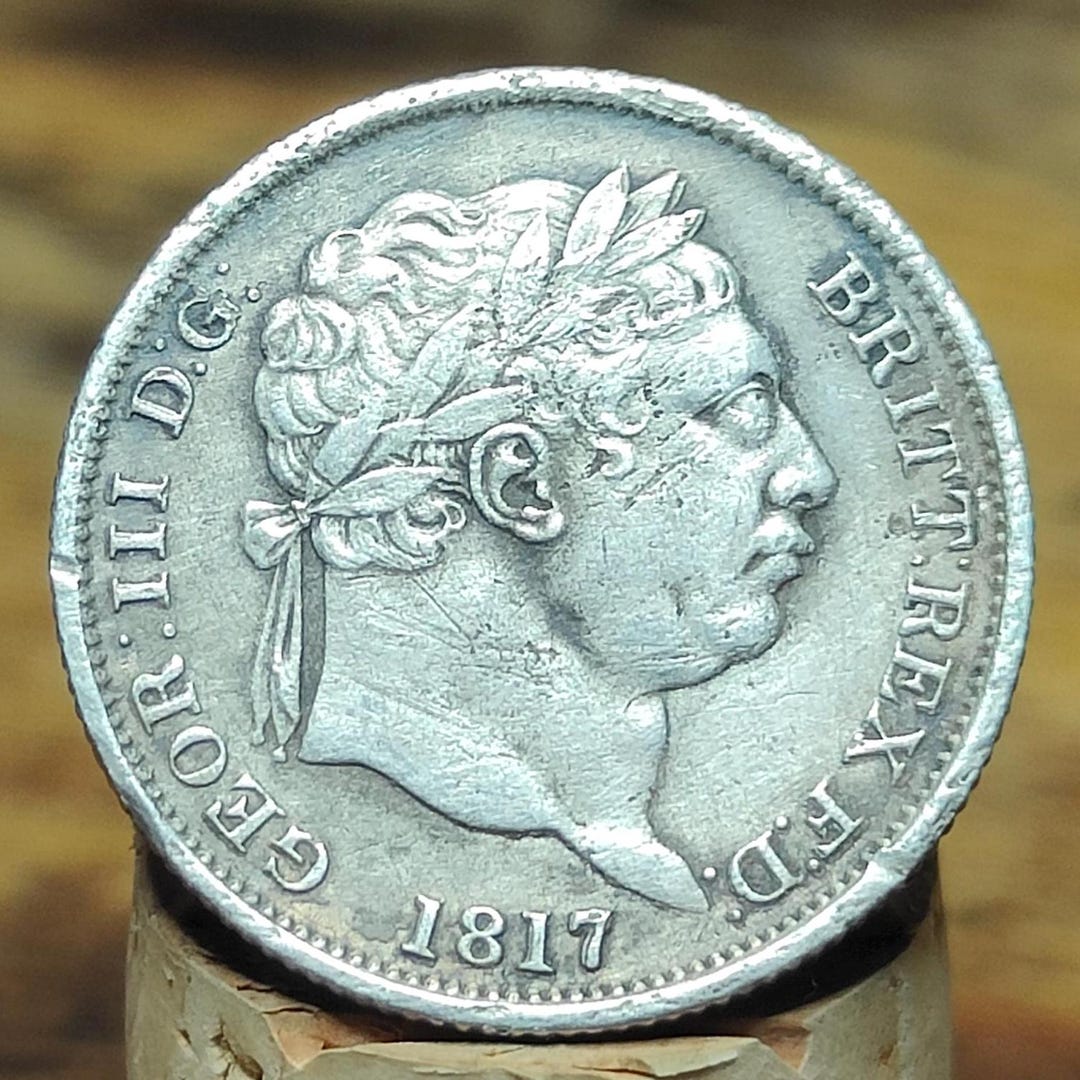 George III Silver Shilling Dated 1817- Georgian Coin - Etsy