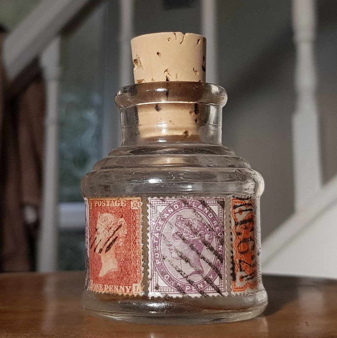 Vintage Ink Bottle With Victorian Stamps Old Inkwells - Etsy UK