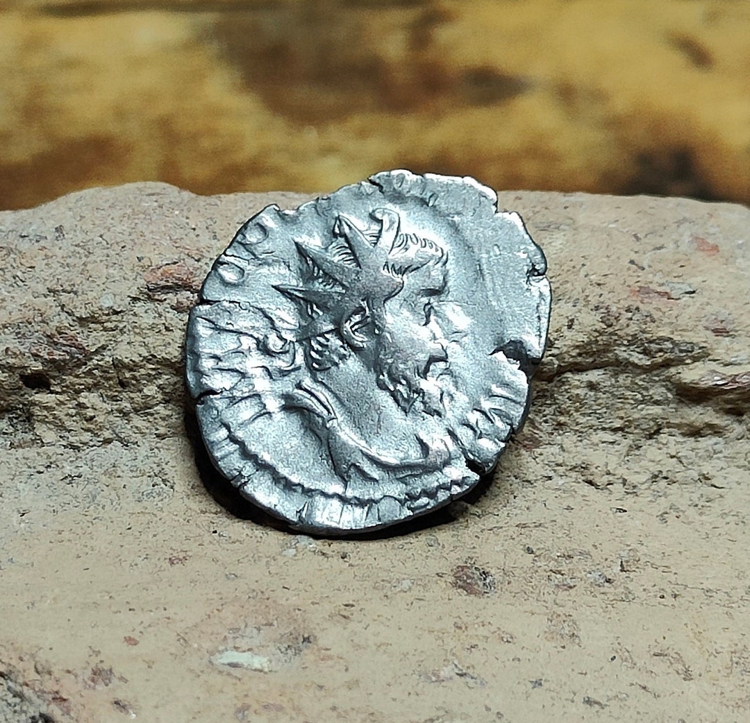 Postumus Silver Antoninianus, Very Fine Ancient Roman Double Denarius ...