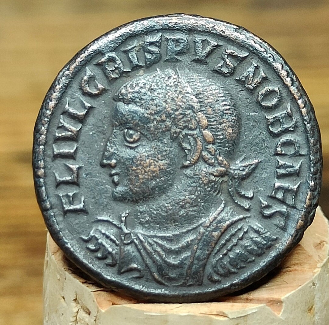 Crispus Roman Coin, Ancient Nummus With Camp Gate Reverse - Etsy