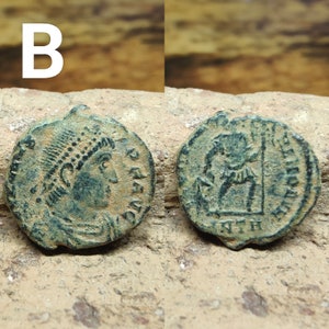 Roman Coins With Desert Patina 4th Century Ancient Nummus - Etsy UK