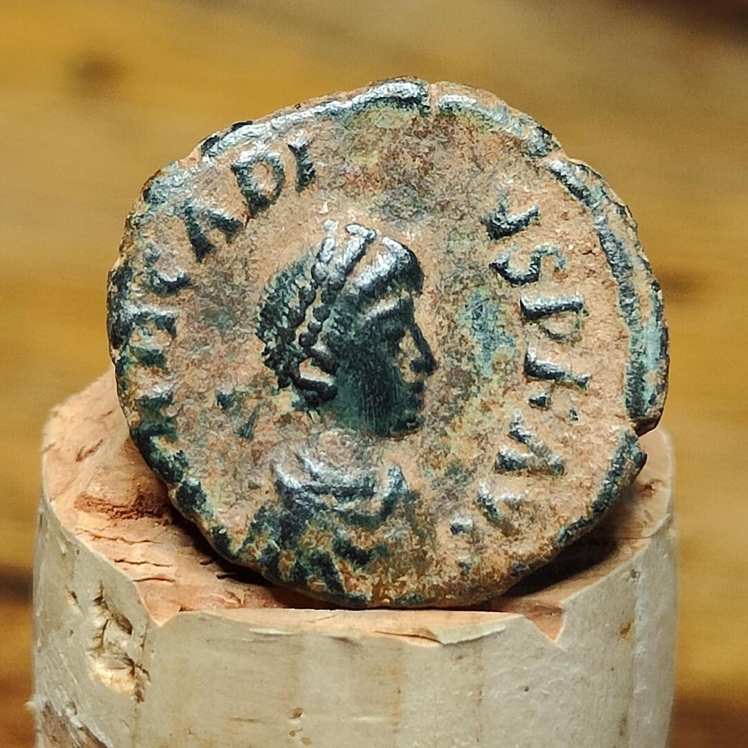 Arcadius Roman Coin With Victory Reverse, 4th Century Ancient Nummus ...