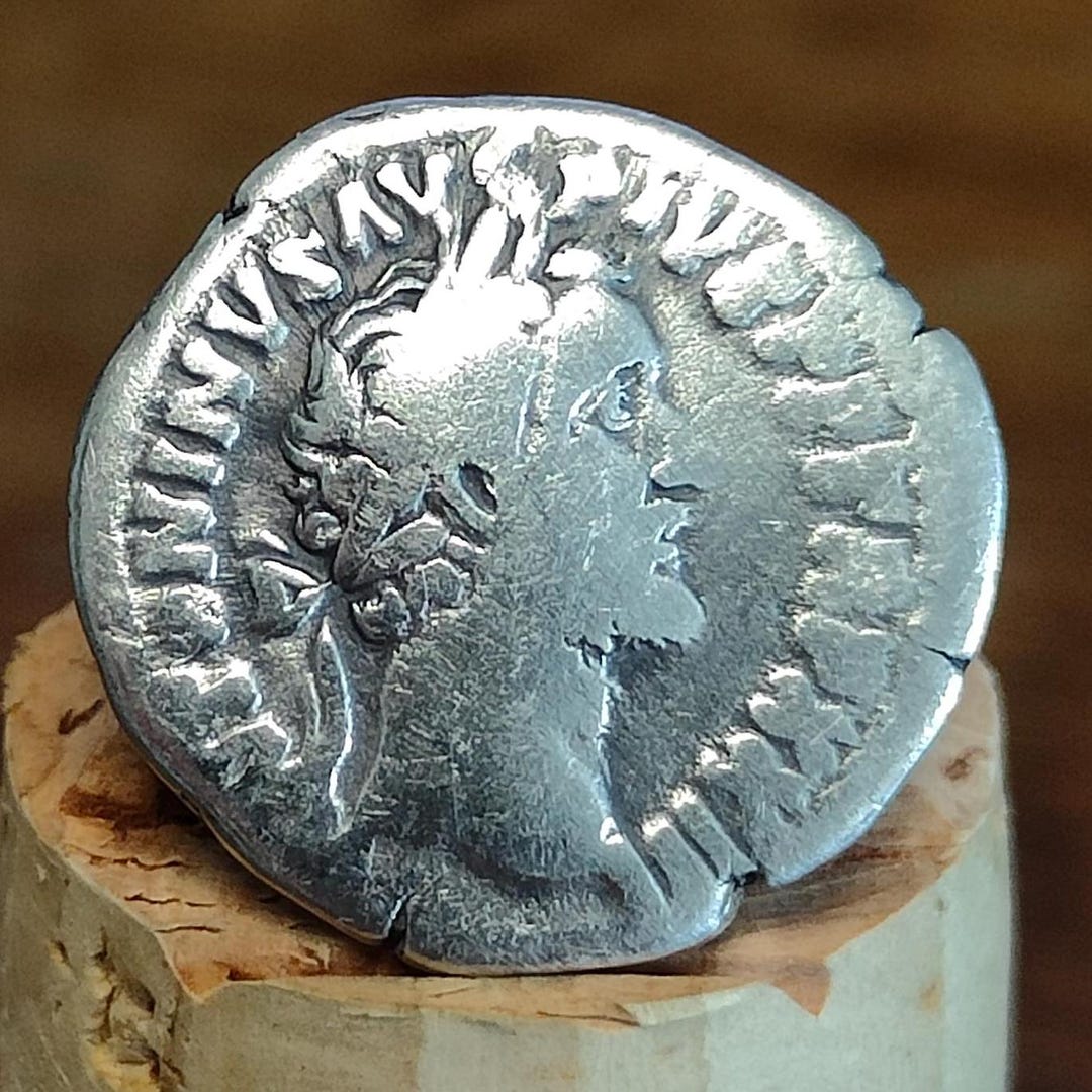 Antoninus Pius Silver Denarius With Pax Reverse, Ancient Roman Coin - Etsy