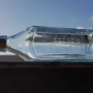 Vintage Scott's Emulsion Bottle, Old Medicine Bottle With Cork - Etsy UK