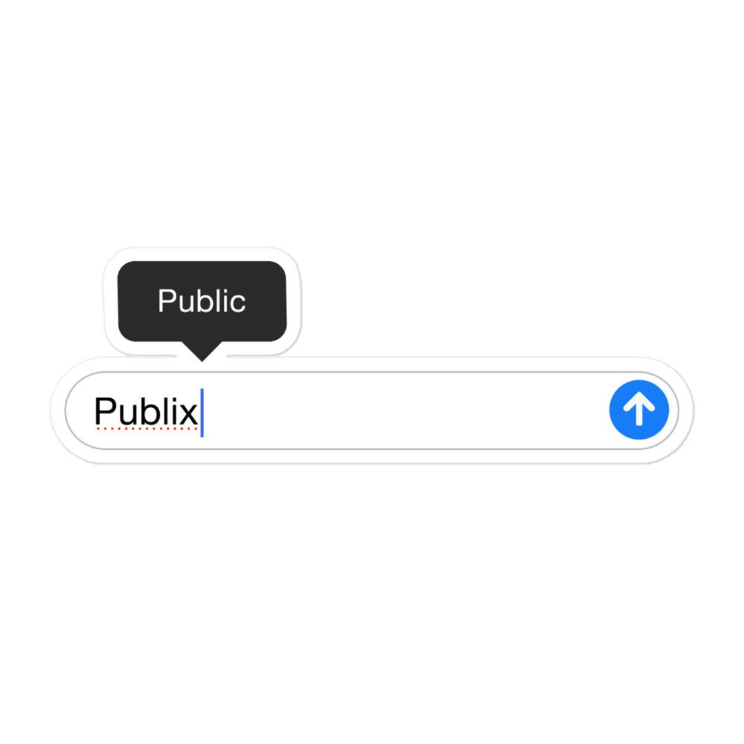 Publix Autocorrect Sticker - Etsy