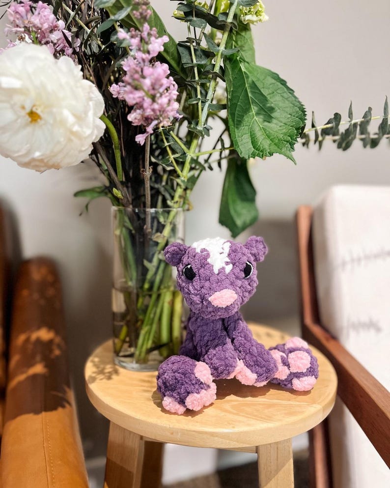 Sophie the Skunk Crochet Plushie Pattern: Low Sew (PDF Digital Download ...