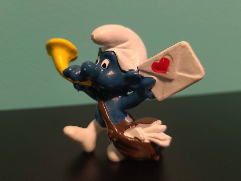 Postman Smurf, 20031 Smurf, Heart Variation, Made in 1978, the Smurfs ...