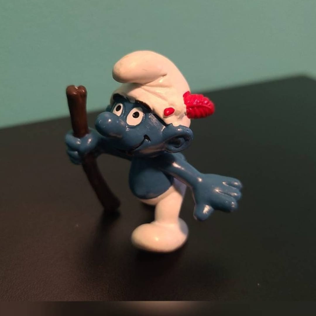 Tracker Smurf, Smurf 20178,vintage Kids Toys,collectible Schleich ...