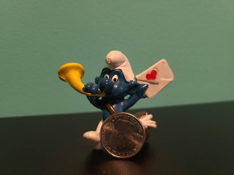 Postman Smurf, 20031 Smurf, Heart Variation, Made in 1978, the Smurfs ...