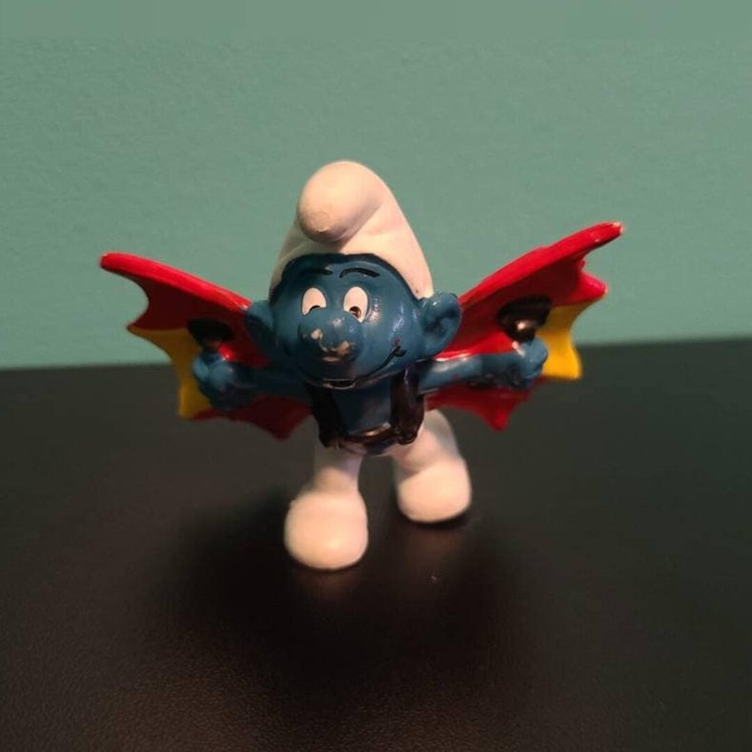 Hang Glider Smurf,smurf 20036,70s Collectible Toys,collectible Smurfs ...