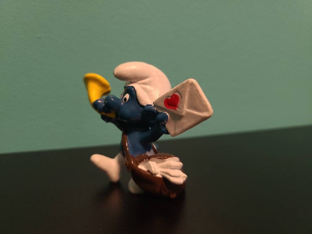 Postman Smurf, 20031 Smurf, Heart Variation, Made in 1978, the Smurfs ...