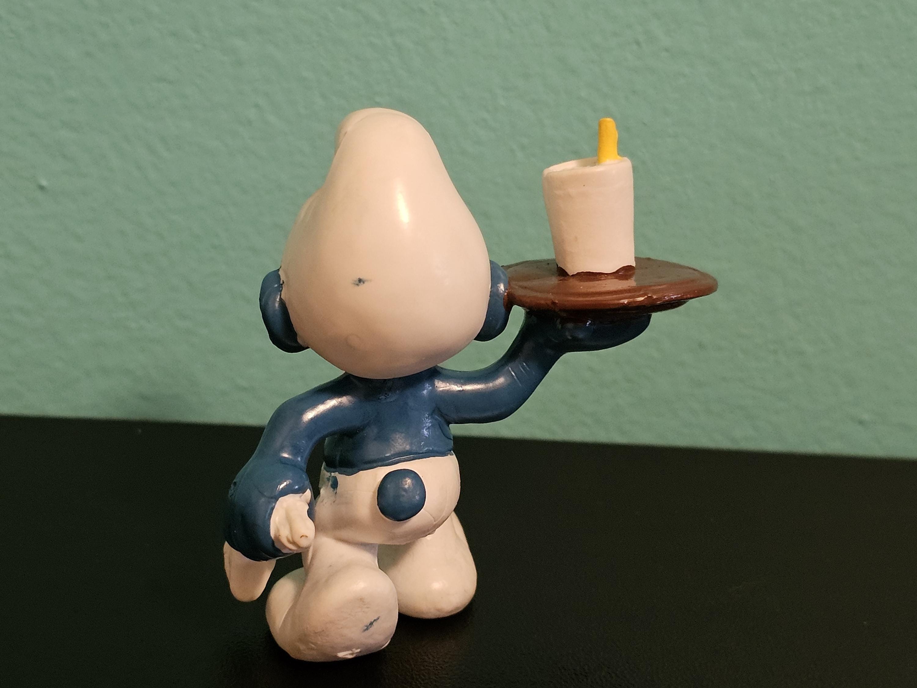 Vintage Waiter Smurf 80s Toys - Etsy
