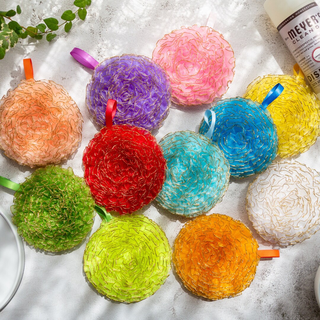 Dish Scrubbies Unsponge Tawashi Scrubby Reusable Washable Sponge ...