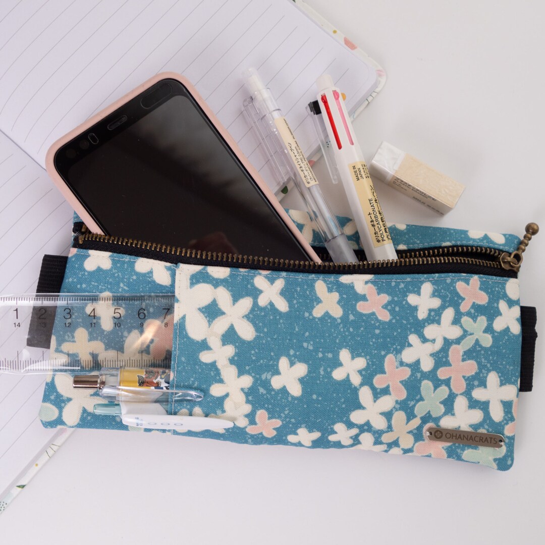 Kimono Journal Pen Pouch Zipper Pen Case With Elastic Band - Etsy