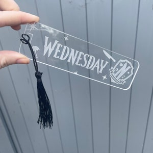 Wednesday Addams Engraved Bookmark - Etsy UK