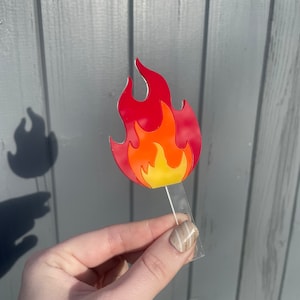 Hot Wheels Fire Flame Cake Toppers & Charm - Etsy UK