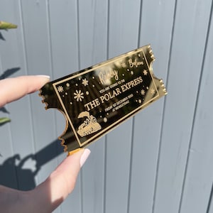 Personalised Polar Express Golden Ticket - Etsy UK