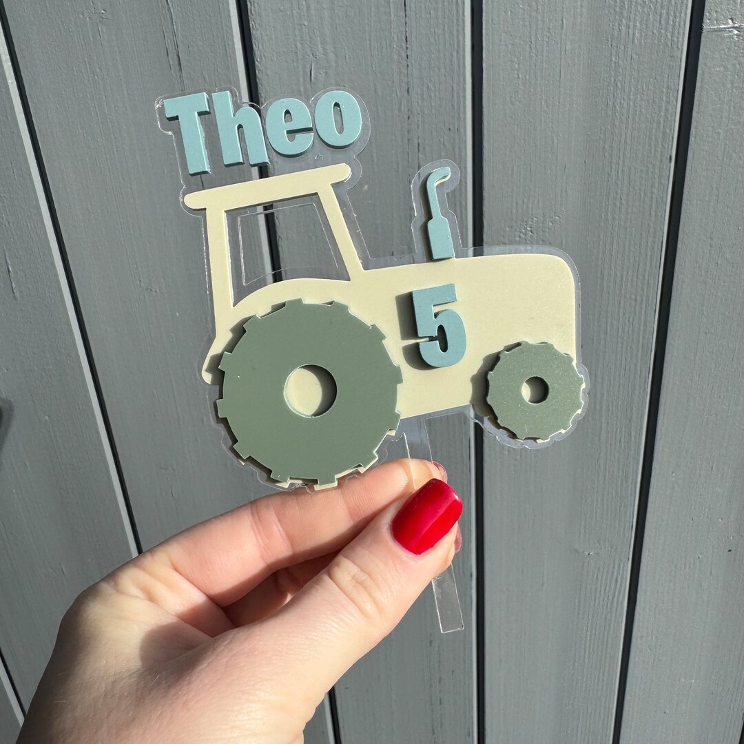 Tractor Farm Cake Topper - Etsy UK