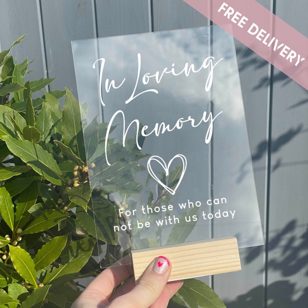 Loving Memory Sign - Etsy UK