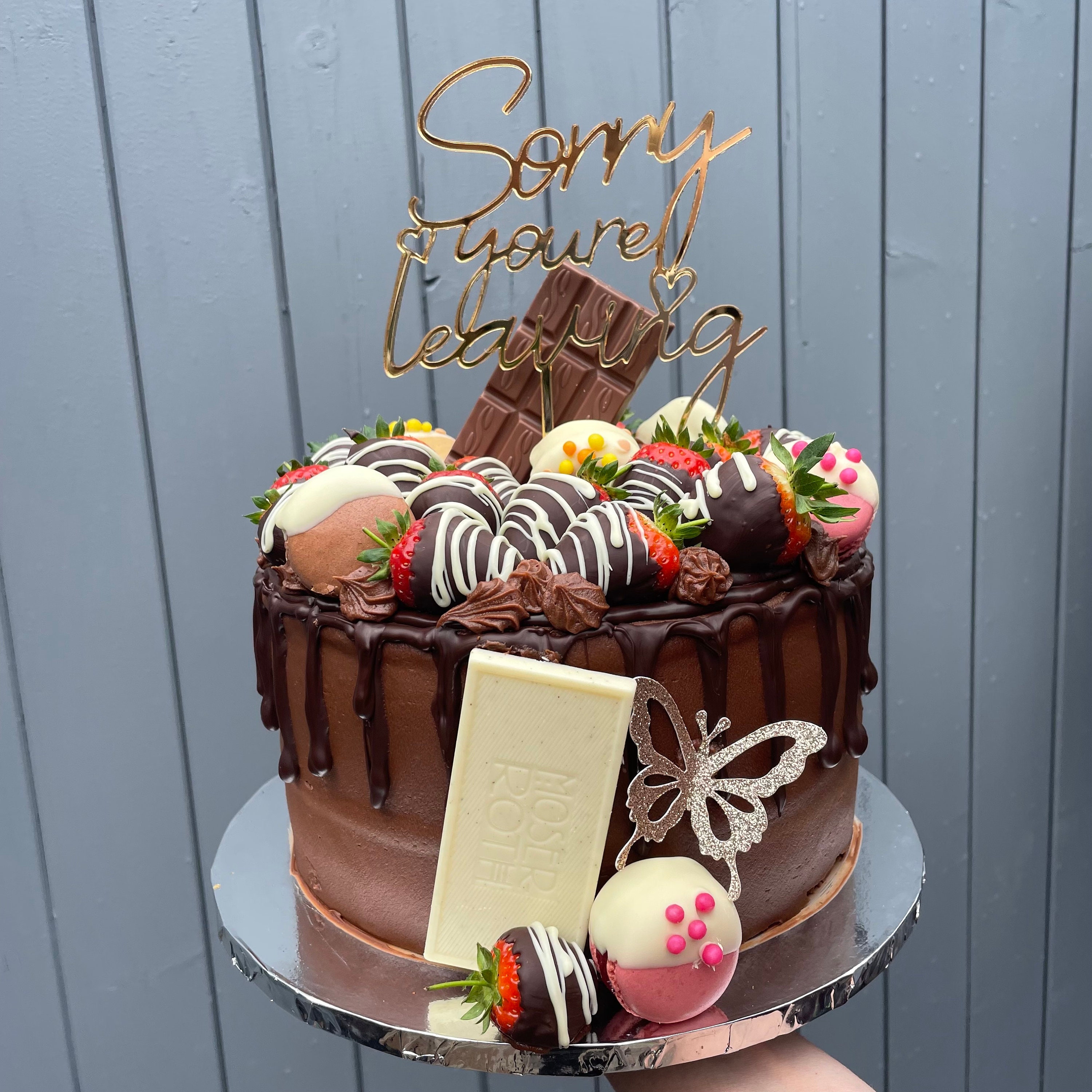 Sorry Youre Leaving Cake Topper - Etsy UK