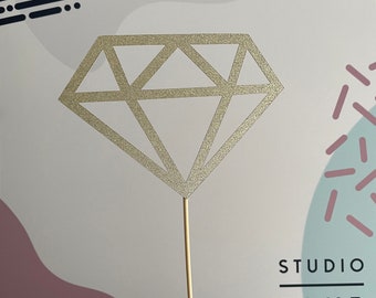 Diamond Cake Topper - Etsy UK