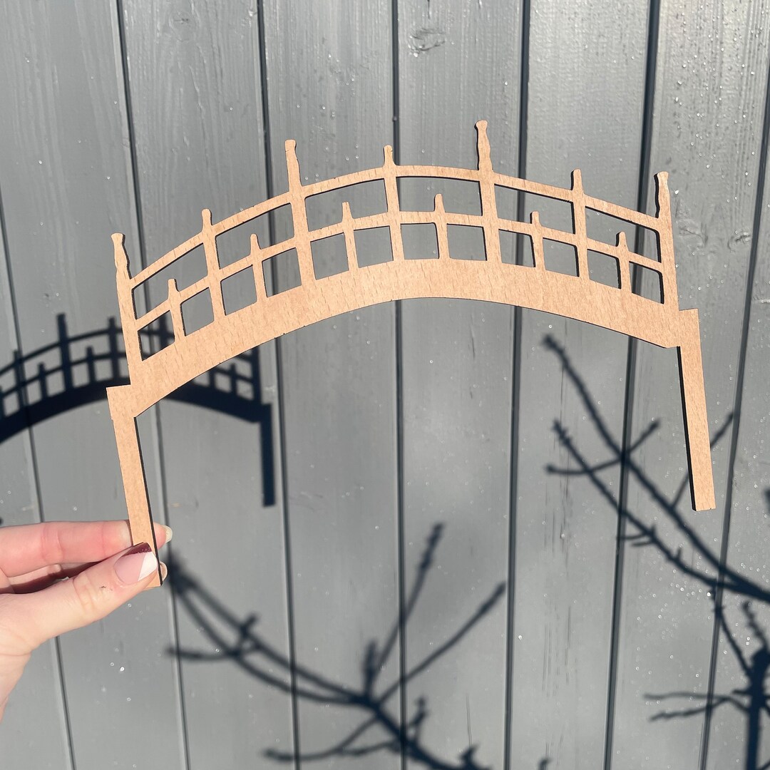 Wooden Fairy Bridge Cake Topper - Etsy UK