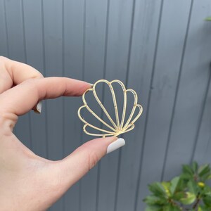 Acrylic Shell Outline Cake Decoration - Etsy