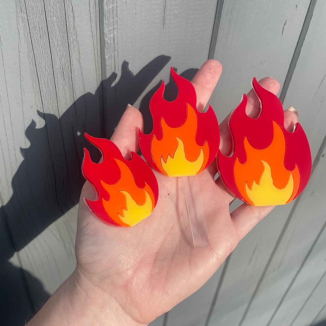 Hot Wheels Fire Flame Cake Toppers & Charm - Etsy UK