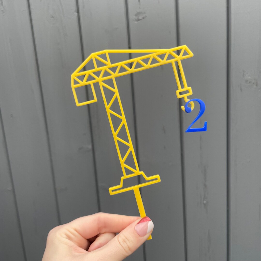 Crane With Age Acrylic Topper - Etsy
