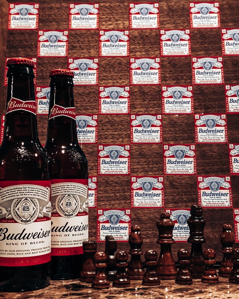 Budweiser Inspired DIY Chess Board - Etsy